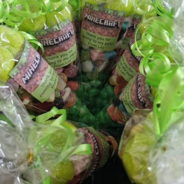 Minecraft Pick and Mix Sweet Cones - Etsy UK