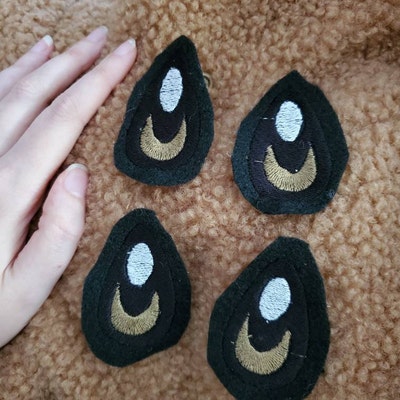 Eevolution Embroidered Eye Patch Applique Sets choose One or All Made ...
