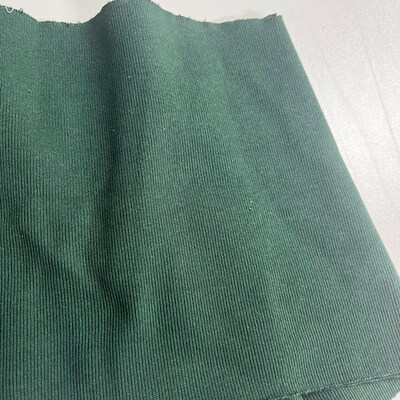 Army Green Rib Knit Fabric by the Yard Ribbed Jersey Stretchy Soft ...