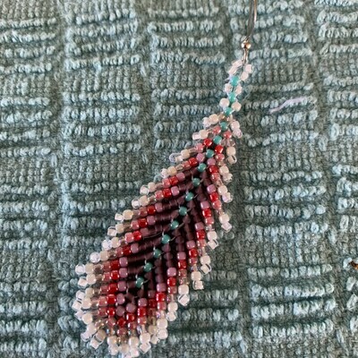 CHARMING Beaded Fringe Hoop Earring Kit Seed Bead Earring Kit - Etsy