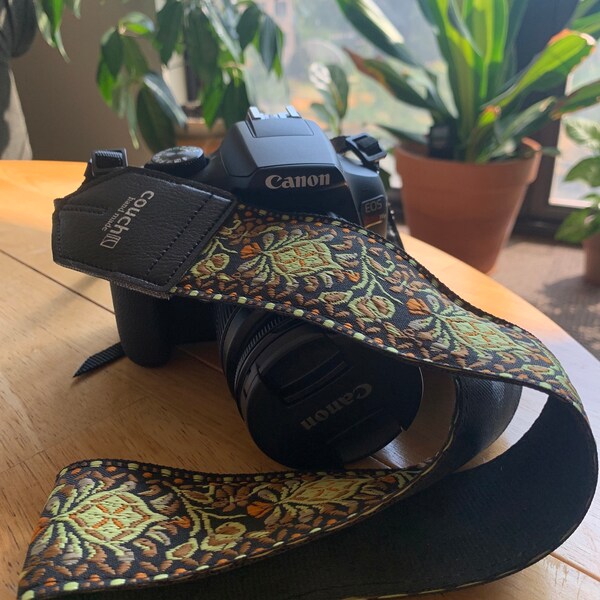 Boho Camera Strap- Psychedelic Sunset Hendricks Hippie Weave, Jacquard ...