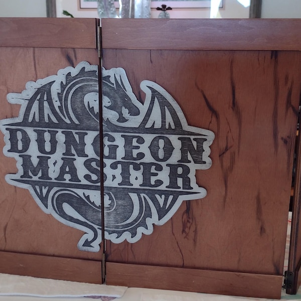Dnd Dm Screen Custom Engraved Dungeon Master Foldable GM Device Perfect ...
