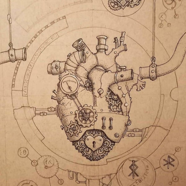 Steampunk Fish Digital Download, Steampunk Art Print, Clockwork Animals ...