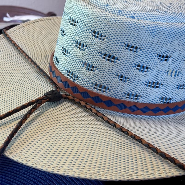 Brown Custom Cowboy Hat Band Men, Western Leather Hat Bands, - Etsy