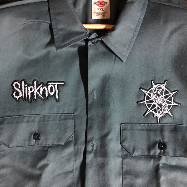 Slipknot Name Logo BLACK Patch Mask American Metal Embroidered Iron on EG1 - Etsy