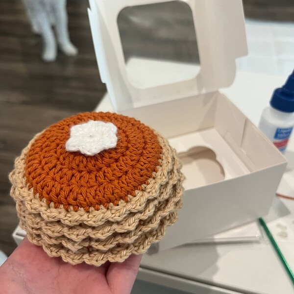 Decorative Cutie Pie Coaster Crochet Pattern Pumpkin Pie Coaster ...