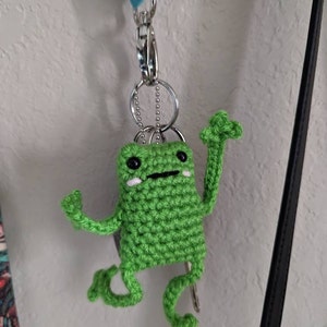 Baphomet Keychain Crochet Baphomet Satanic Goat Crochet Keychain ...
