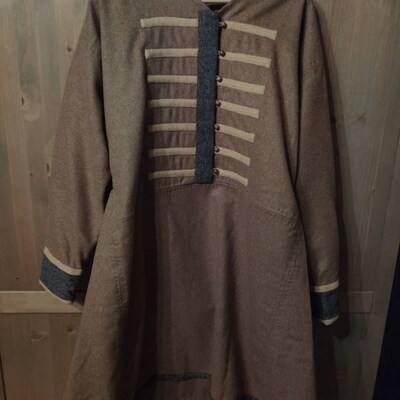 Viking Linen Shirt With Silk, Reenactment, Viking Linen Tunic - Etsy