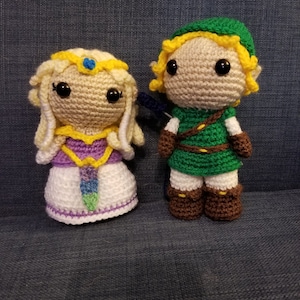 PDF: Zelda and Link Inspired Amigurumi Doll Crochet Pattern - Etsy