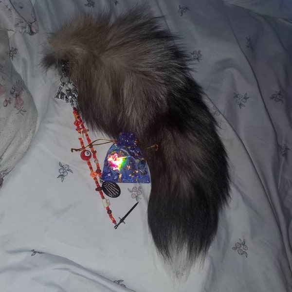 Custom Beaded Tail Keychain for Therians, Furries, Cosplay, Alternative ...