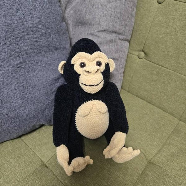 Crochet Pattern - Mayangi and Matondo, Mountain Gorillas - Amigurumi - Etsy