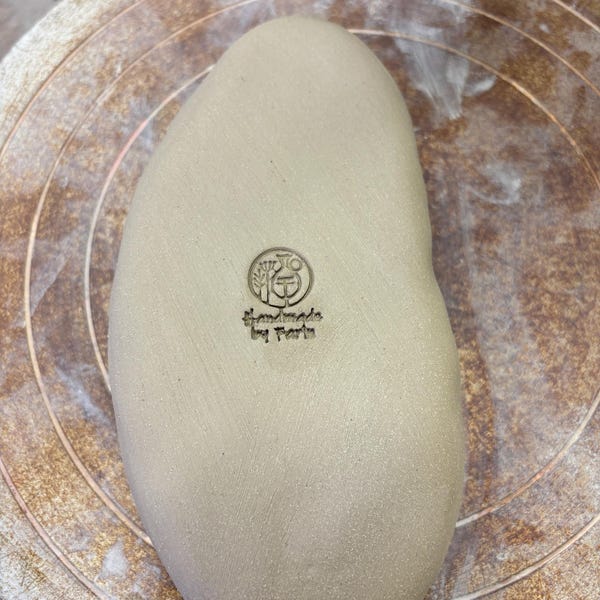 Ceramic Signature Stamp Logo, 12mm Thick Brass Pottery Stamp, Custom ...