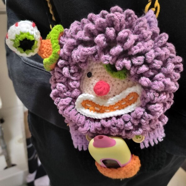 Vibrant Clown Quartet Crossbody Bag: Carry the Carnival With ...