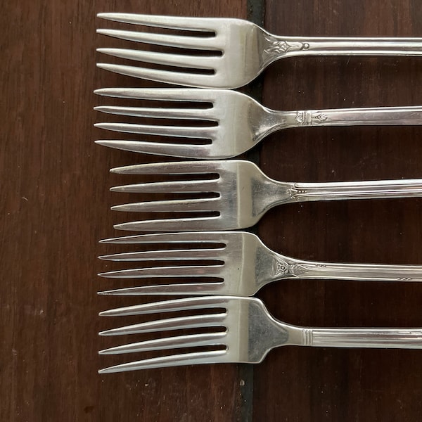 Mismatched Forks: Silverplate Viande Grille/long Handled Vintage ...
