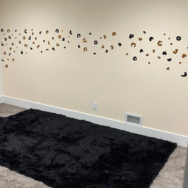 Cheetah Spot Wall Decals - Jungle Nursery Decor, Kids Room Wall Art ...