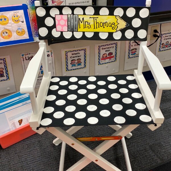 PEACE Out Handpainted Rocking Chair --- Chalkboard Paint on Top or Your ...