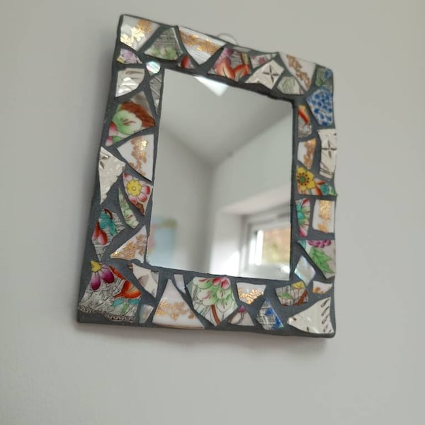 LOVELY Decorative Mirror, MOSAIC, Moroccan Tiles, HANDMADE, Small ...
