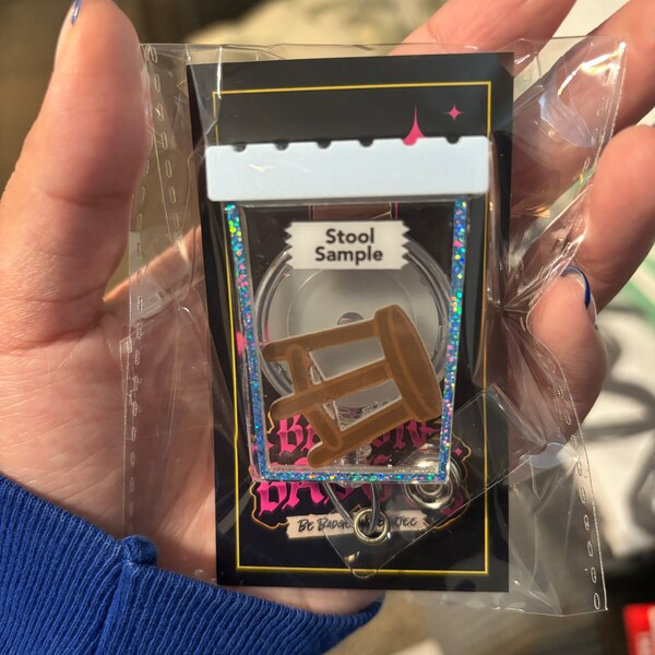 Funny Stool Sample Badge,stool Sample,gag Gift, Badge Reel,nurse Gift ...