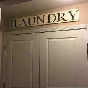 Large Laundry Sign / Rustic Laundry Sign / Farmhouse Wall Decor ...