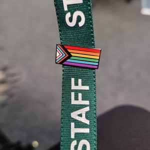 Progress Pride Flag Pin Enamel Badge Rainbow Inclusive Gay - Etsy