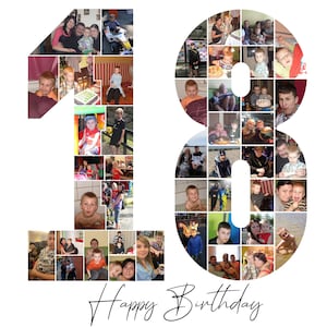 PRINTABLE Film Strip Gift Collage Template Collage for Film Strip Team ...