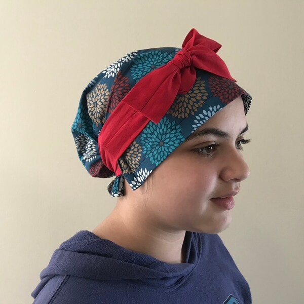 Scrub Hat Sewing Pattern Diy Scrub Cap and Chemo Head Wrap PDF Sewing ...