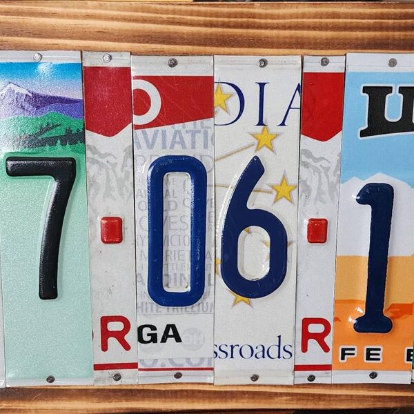 Lot of 10 License Plate Number Spacer, Crafting License Plates & Signs ...