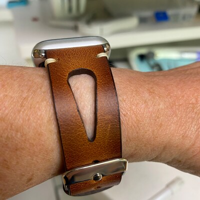 Brown Leather Apple Watch Band 38mm 40mm 41mm 42mm 44mm 45mm 49mm ...