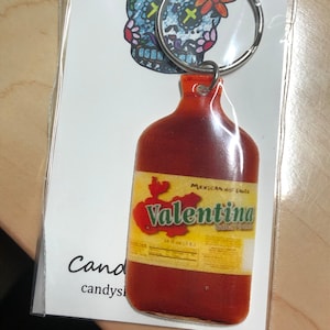 Valentina Hot Sauce Keychain (latinx) - Etsy