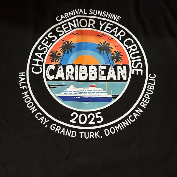 Custom Caribbean Cruise Shirt, Caribbean Cruise Tshirt, Front Back ...