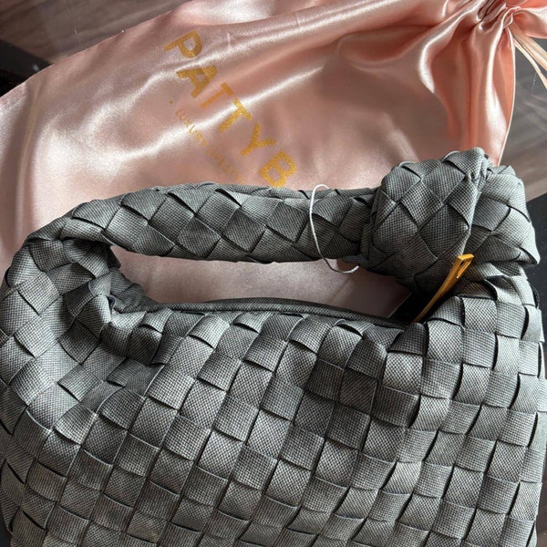 Woven Shoulder Bag Braid Design Top Handle Purse Stylish Woven Shoulder ...