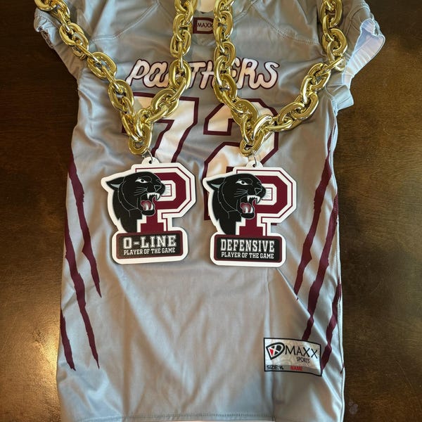 Custom Uv Printed Oversized Sports Chains / Gold Oversized Chain ...