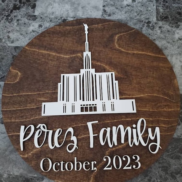 Beautiful Temple Sign Temple Decor LDS Temple Wedding Gift - Etsy