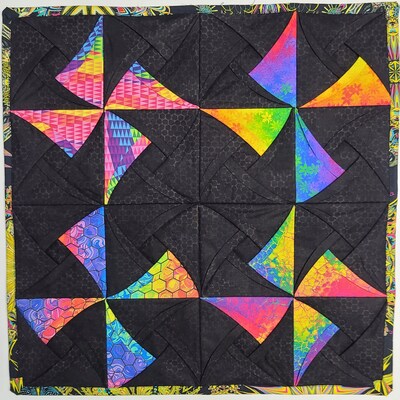 Pinwheel Surprise Quilt Block Pattern Pinwheel Quilt Pattern Folded ...