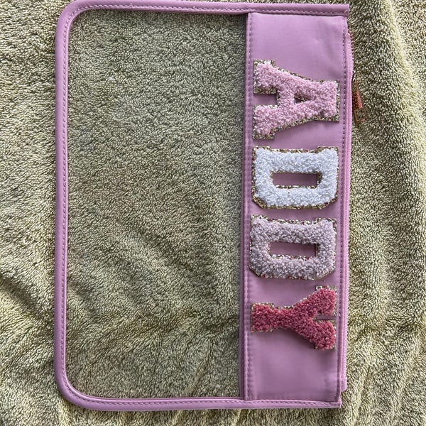 Beach Sun Swim Bag Bikini SPF Clear Pouch Bag | Clear Letter Patch Hair ...