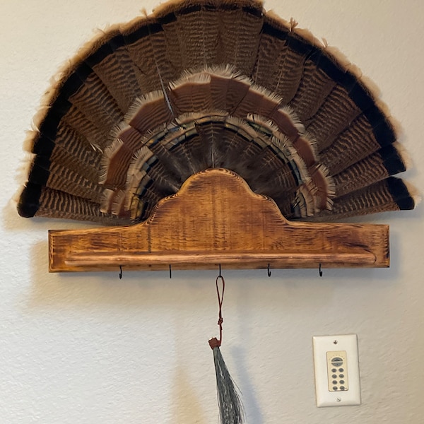 Multi Beard Turkey Fan Display WITH SHELF - Etsy