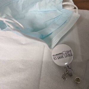 It's a Beautiful Day to Save Lives Badge Reel - Etsy