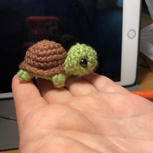 No-sew Turtle Crochet Pattern. No Sew Amigurumi Turtle. Mini Crochet ...