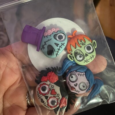 Zany Zombies Novelty Button Collection Dress It up Buttons - Etsy