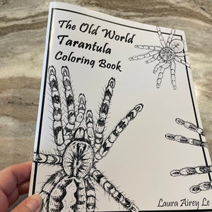 The Old World Tarantula Coloring Book by Laura Airey Le - Etsy