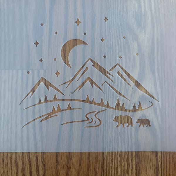 Lake Life Stencil, Cute Stencil, Craft Stencil, DIY Stencil, Lake ...