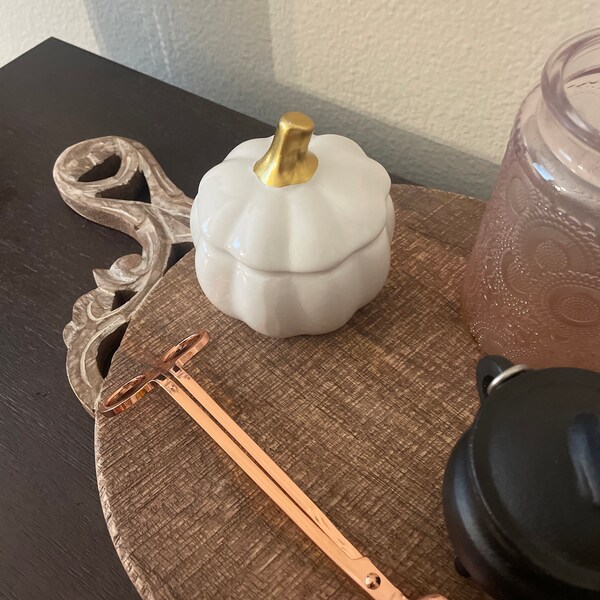 Fall/autumn 5oz Mini Soy Wax Candles- Halloween Apple Pumpkin Roasted ...