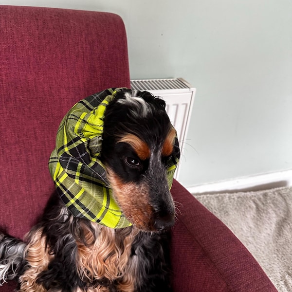 Redgranate,snood for Cocker Spaniel ,dog Snood, Dog Protector, Ears ...
