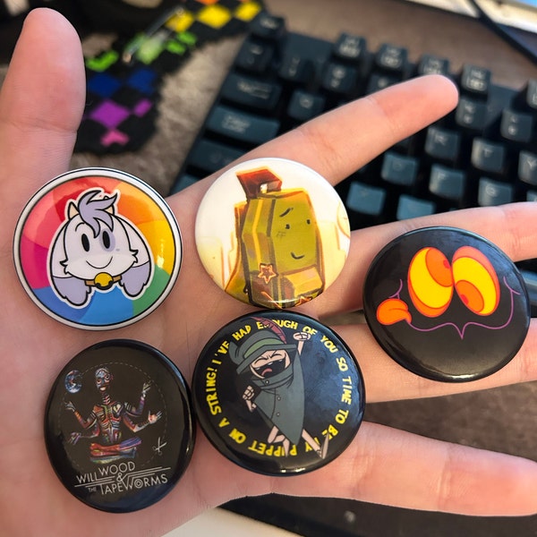 Small Custom Buttons, 1.25 Inch Custom Button Pins, Custom Buttons ...