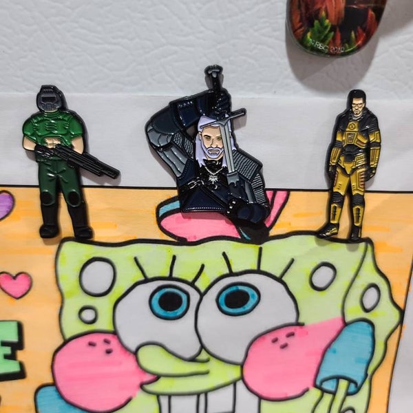 Half-life - Gordon Freeman Enamel Pin and Magnet - Classic PS Game Art ...