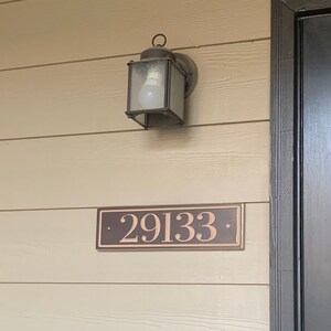13x 4 Horizontal House Number Sign, Engraved Plaque, Apartment Number ...