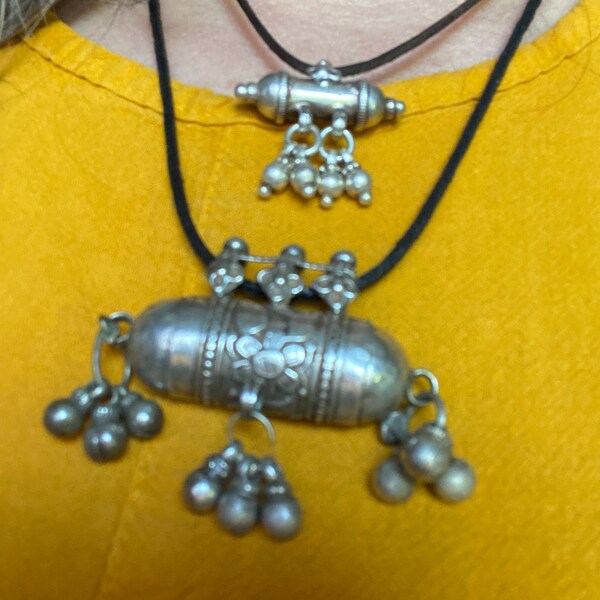 TRIBAL Silver PRAYER BOX * Vintage Prayer Box * India Tribal Protection ...