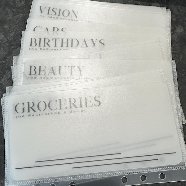 Matte Vellum Holiday Style 1 A6 (PERSONAL SIZE) Dashboard - Etsy