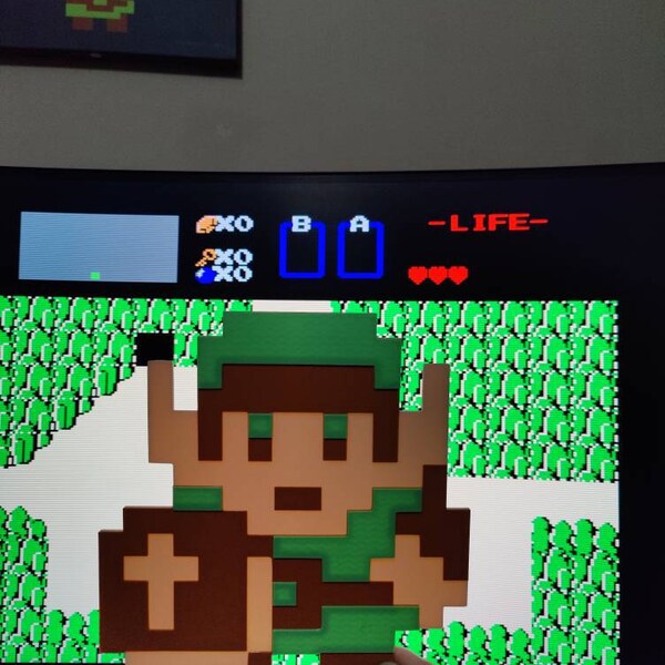 8-bit Link Legend of Zelda NES Pixel Art Sprite Wall Decoration Game ...