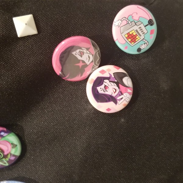Undertale BUTTON Set - Frisk Toriel Sans Papyrus Undyne Alphys Blooky ...